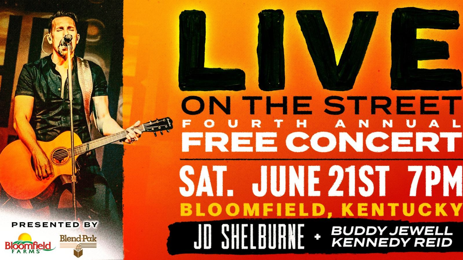 2025 Bloomfield Street Concert (JD Shelburne) VIP Tickets! in ...