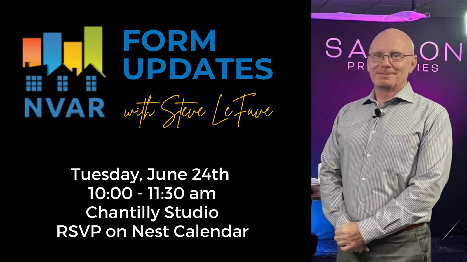 NVAR Forms Update with Steve Lefave in Chantilly - Checkout