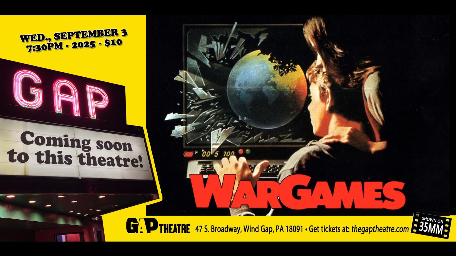 WARGAMES (1983) on 35mm in Wind Gap - Checkout