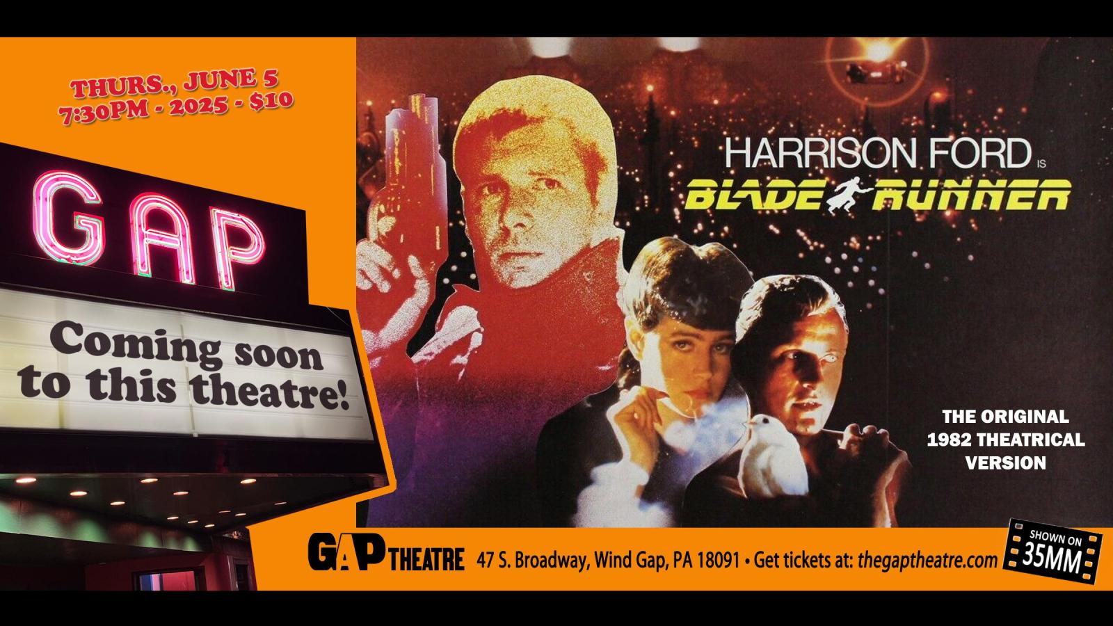 BLADE RUNNER (1982) on 35mm in Wind Gap - Checkout