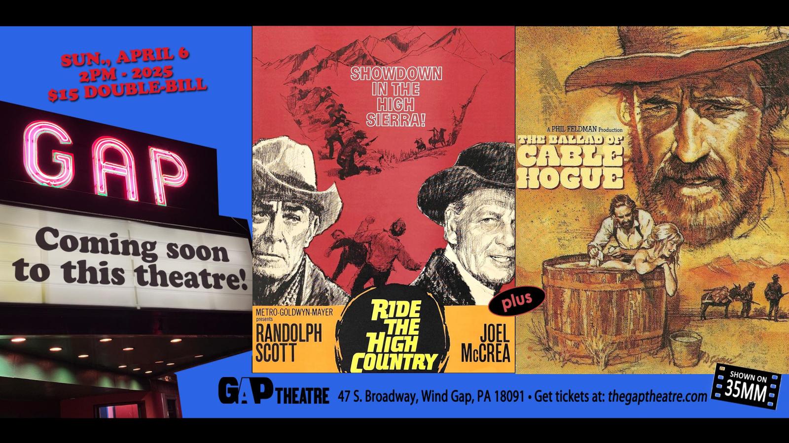 SAM PECKINPAH: RIDE THE HIGH COUNTRY (1962) & THE BALLAD OF CABLE HOGUE ...