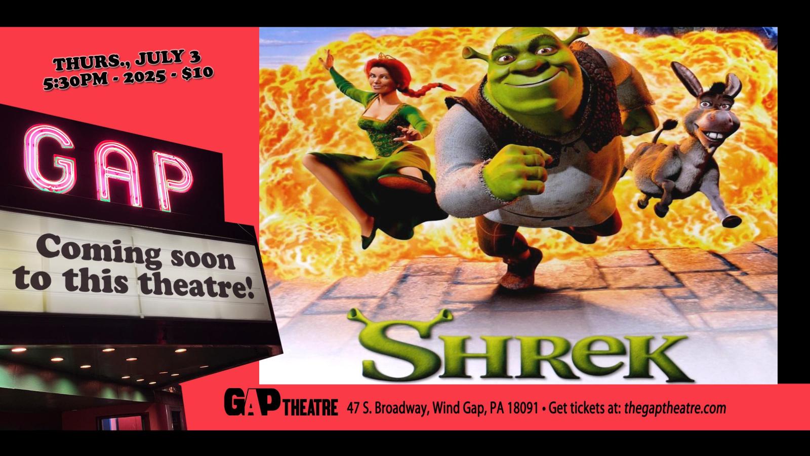 FAMILY CLASSICS: SHREK (2001) in Wind Gap - Checkout