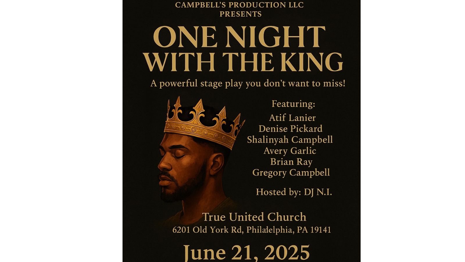 One Night with the King in PHILADELPHIA - Checkout